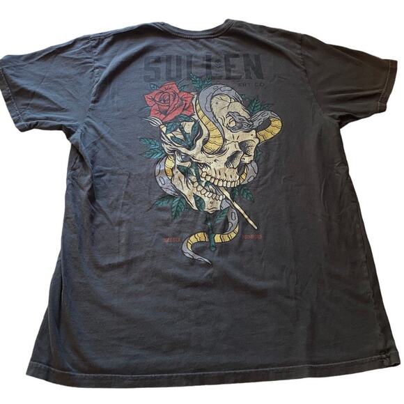 Sullen | Shirts | Sullen Art Sullen Needle Pushers Art Company Skull Tattoo Tee Xlarge | Poshmark